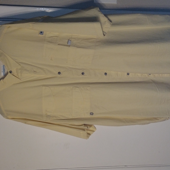 Columbia | Shirts | Columbia Pfg Mens 3xlt Light Yellow Ss Shirt | Poshmark